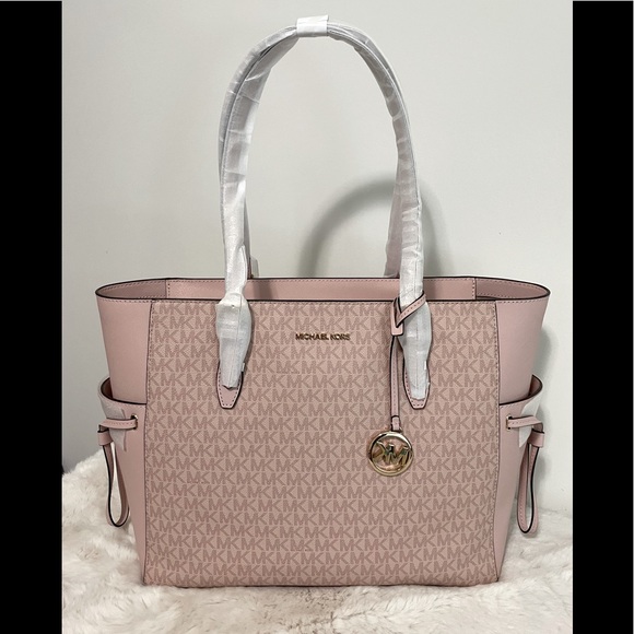 Michael Kors | Bags | Michael Kors Signature Pink Tote Shoulder Bag ...